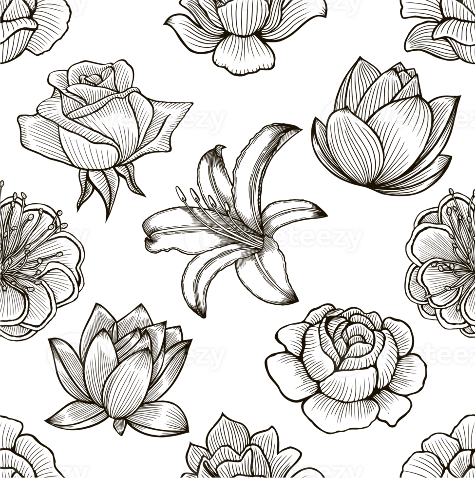 Free Floral Pattern Background Seamless Floral Pattern Floral Wallpaper 21193445 Png With