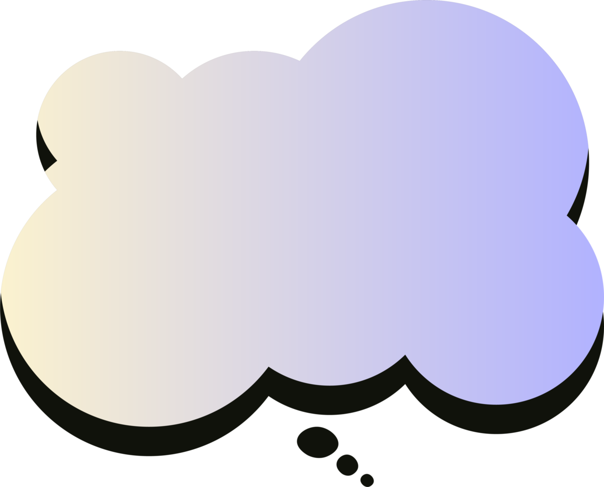 gradient speech bubbles on transparent background . chat box or chat ...