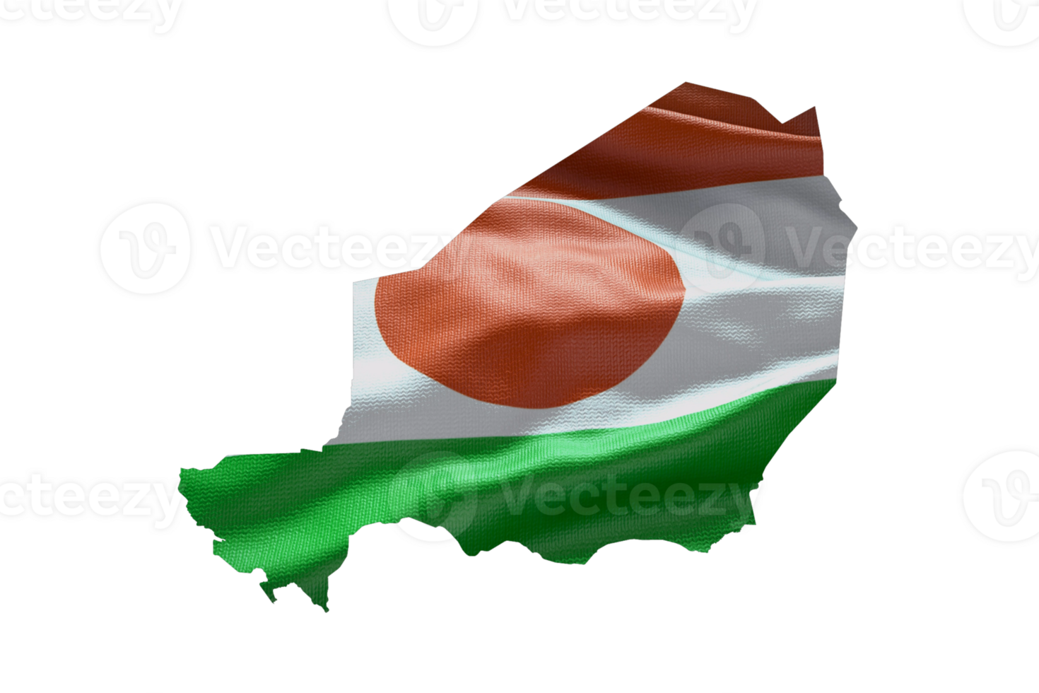 Niger map outline icon. PNG alpha channel. Country with national flag ...