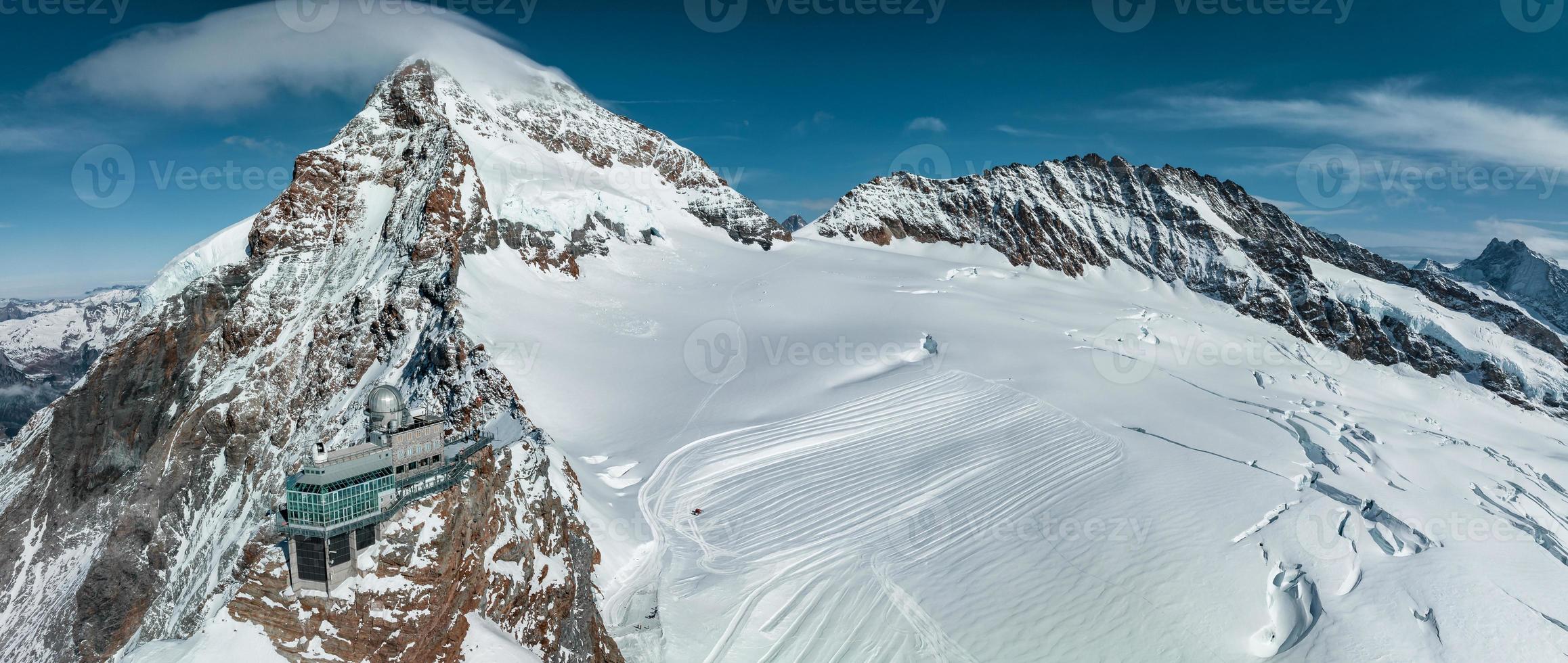 Aerial panorama view of the Sphinx Observatory on Jungfraujoch - Top of Europe 21200349 Stock ...