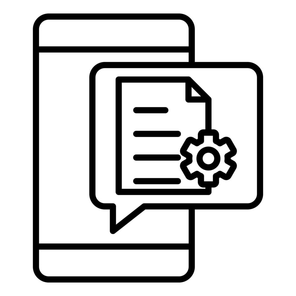 Document Settings Icon Style 21212068 Vector Art at Vecteezy