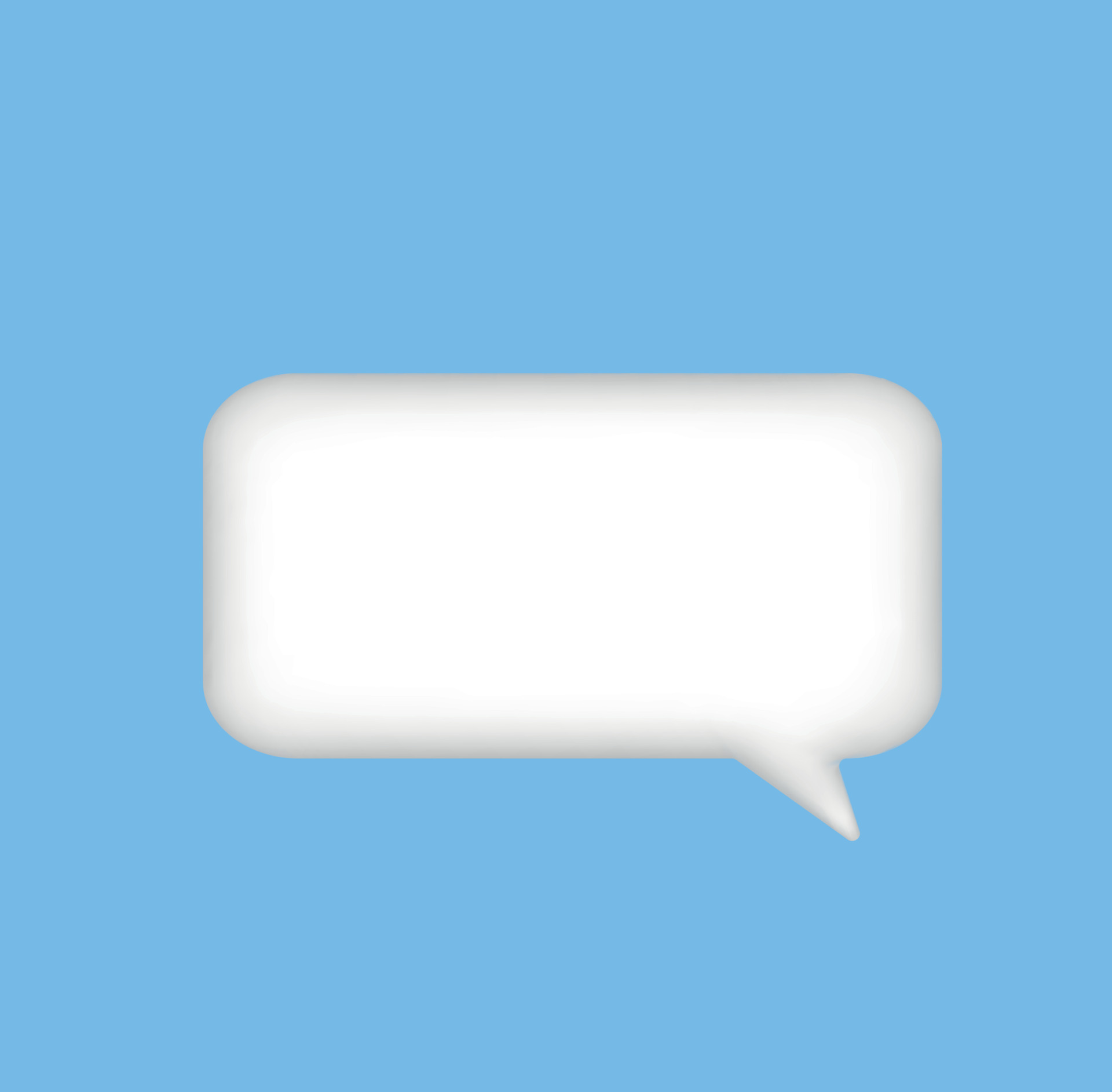 Blank Text Message Bubble