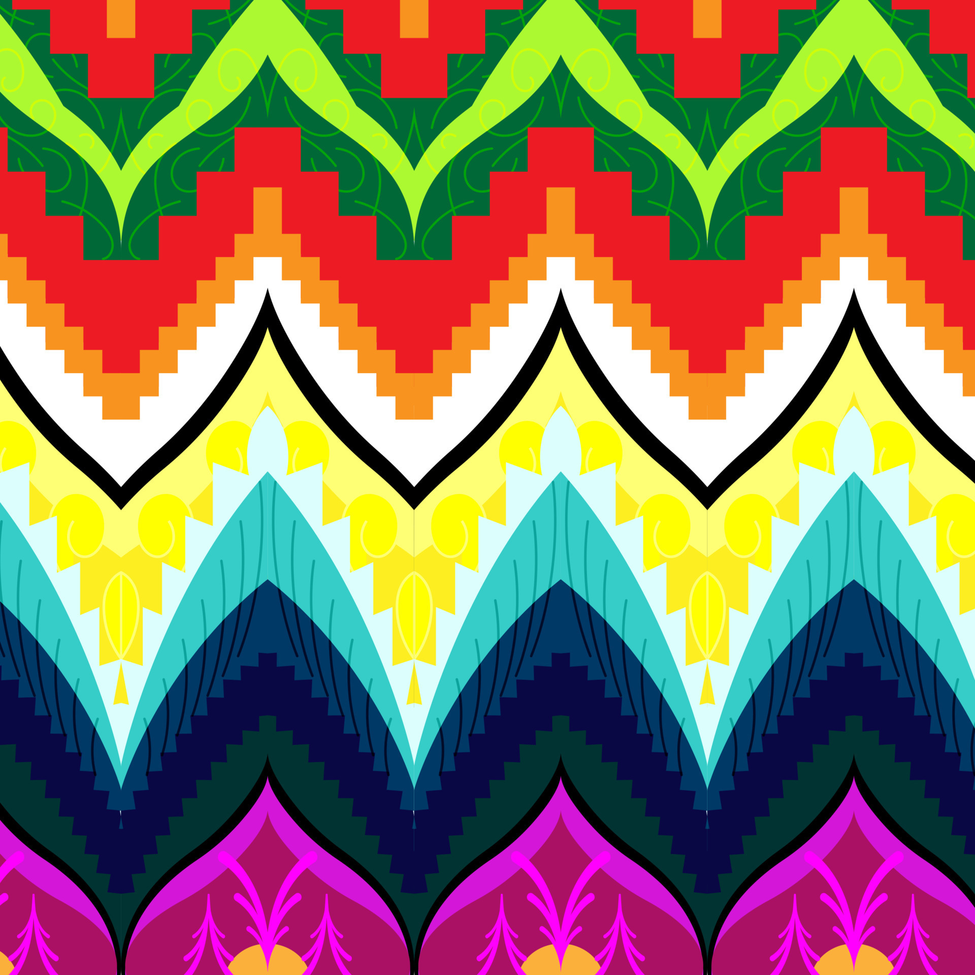 Digital art abstract pattern, local culture design ideas. can change ...