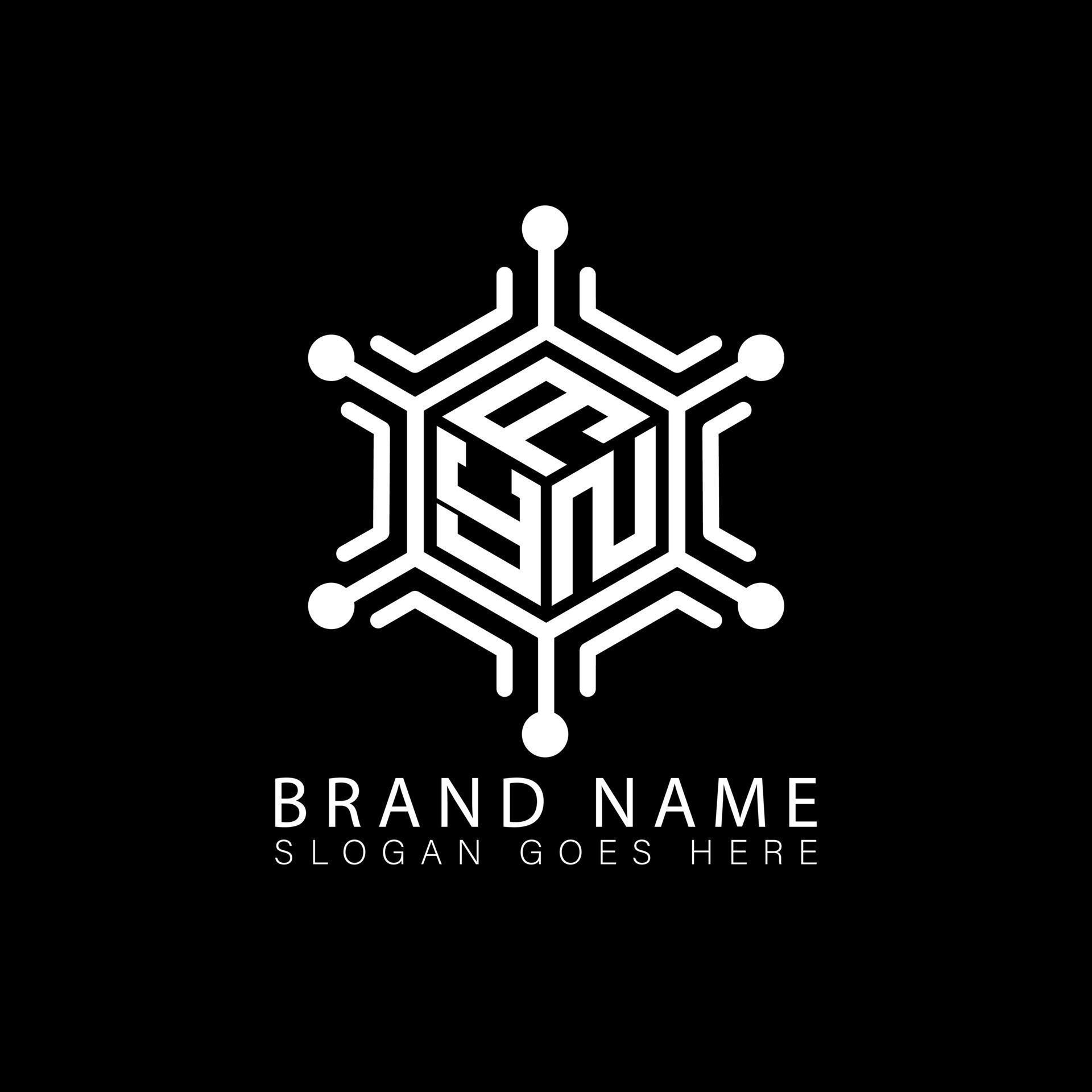 Ayn Creative Technology Monogram Initials Letter Logo Concept Aoe Unique Modern Flat Abstract