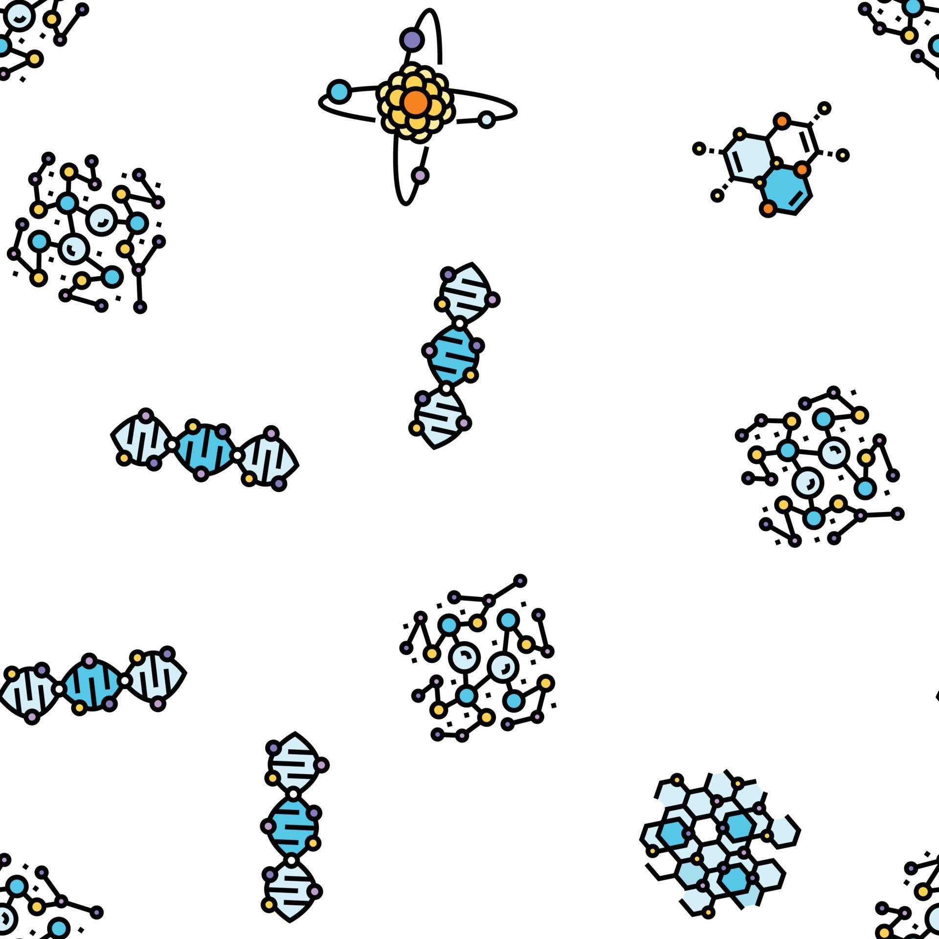Molecular Science Chemistry Atom Vector Seamless Pattern 21229692 Vector Art At Vecteezy