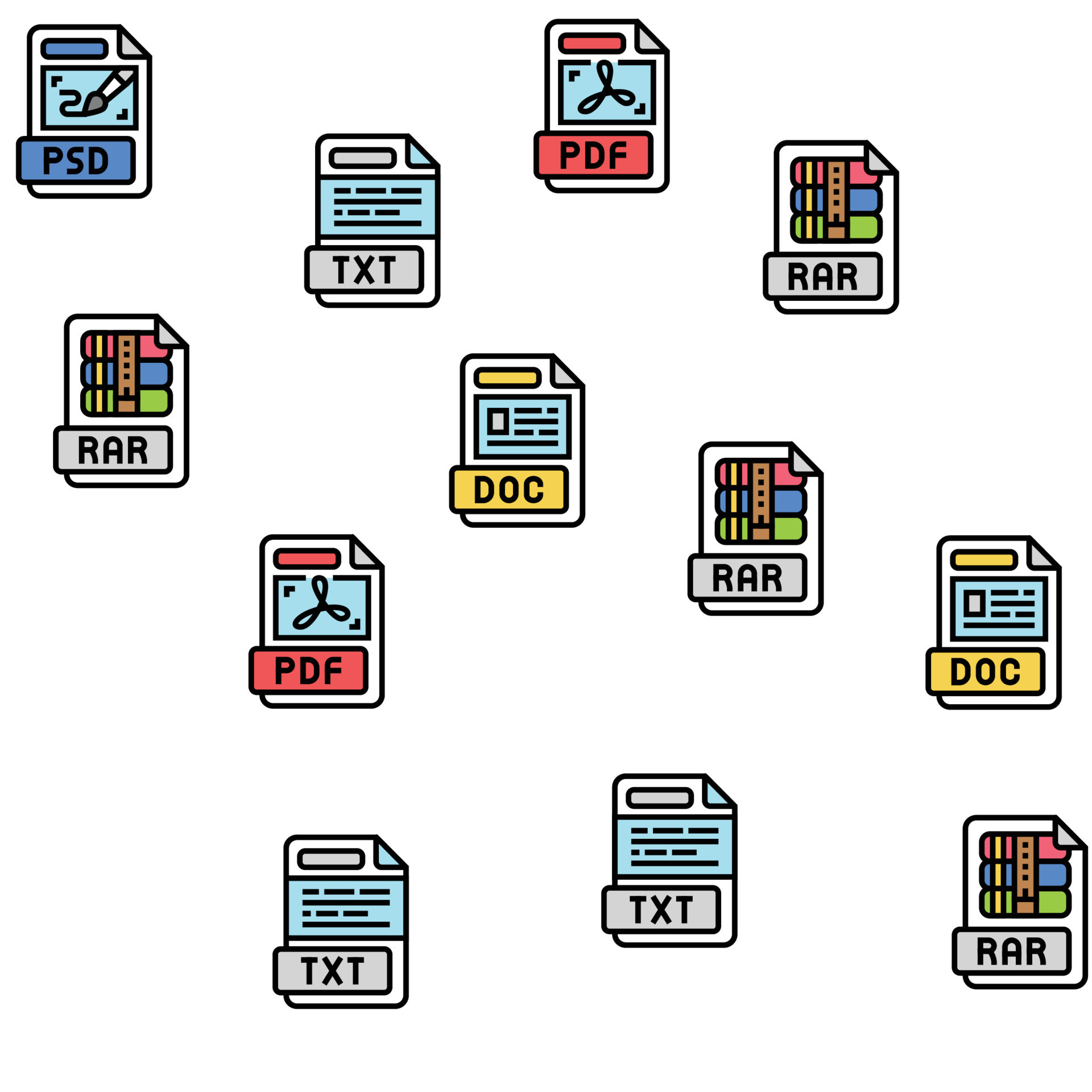 file format document vector seamless pattern 21229708 Vector Art at ...