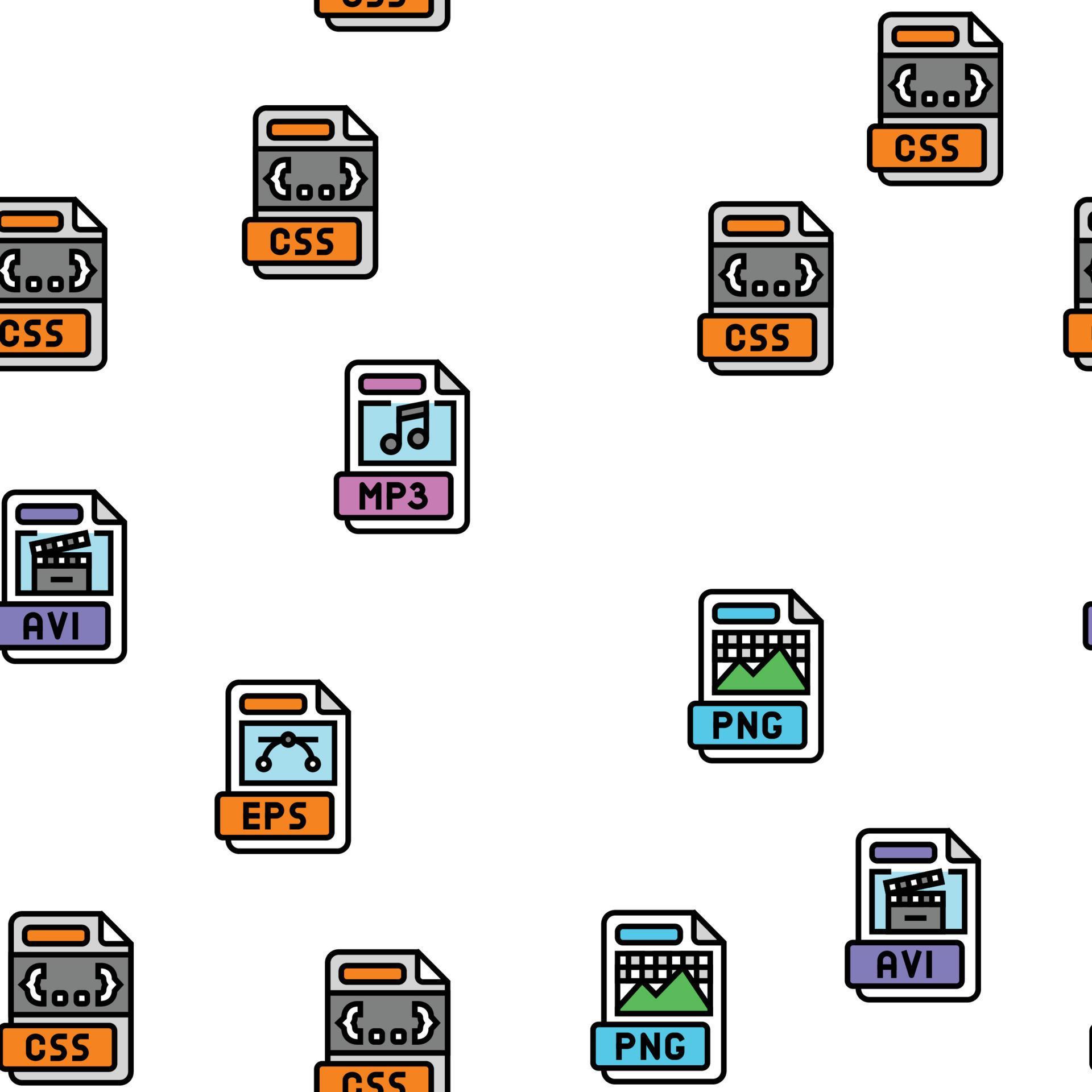 file format document vector seamless pattern 21229725 Vector Art at ...