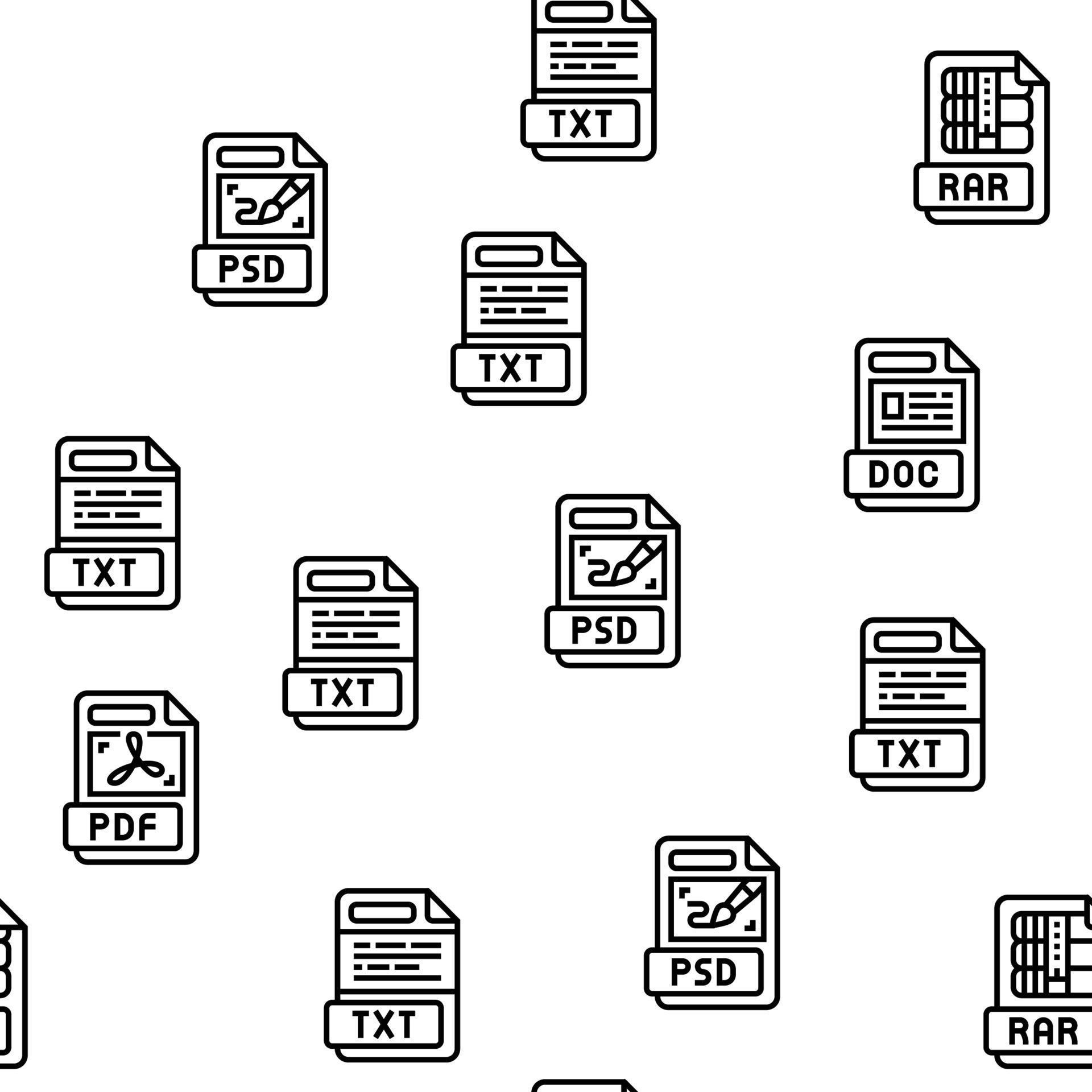 file format document vector seamless pattern 21230722 Vector Art at ...