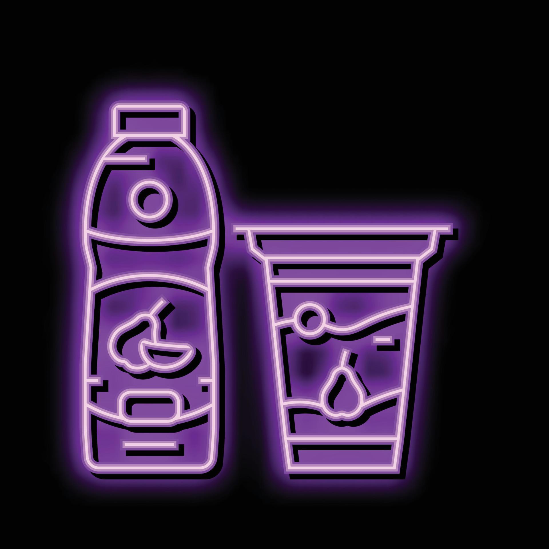 Ayran Milk Product Dairy Neon Glow Icon Illustration 21231531 Vector