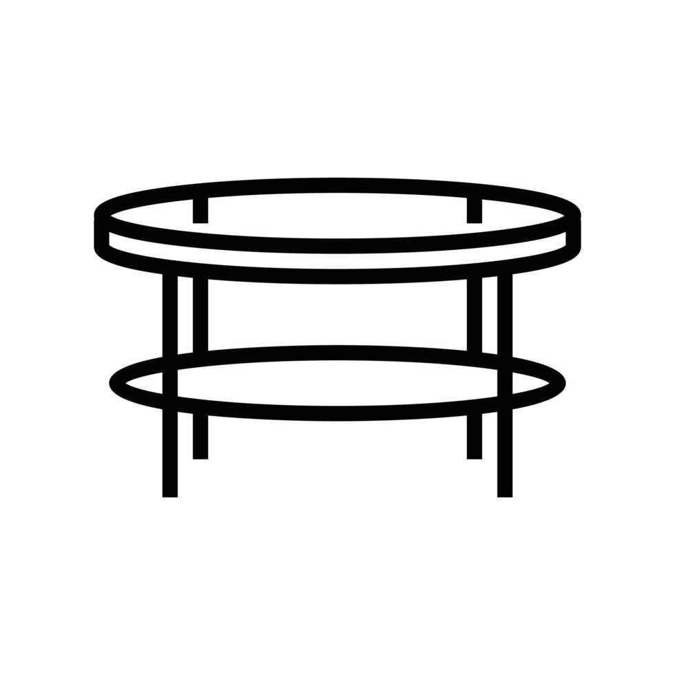 Table Living Room Line Icon Vector Illustration 21233777 Vector Art At