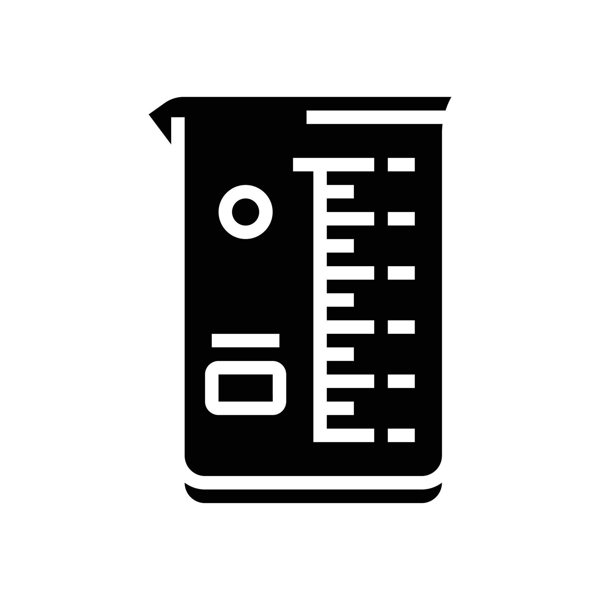 Beaker Chemical Glassware Lab Glyph Icon Vector Illustration 21234482 Vector Art At Vecteezy