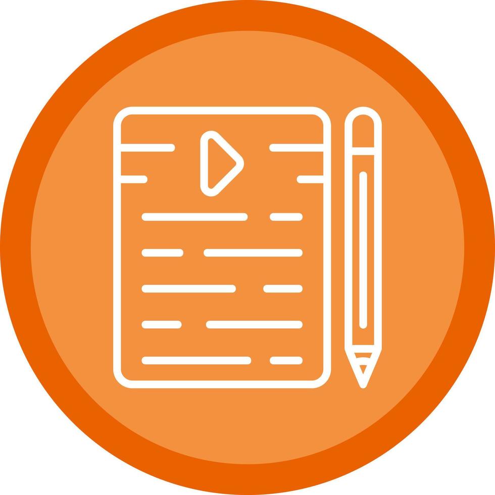 Script Writing Vector Icon Design 21235428 Vector Art At Vecteezy