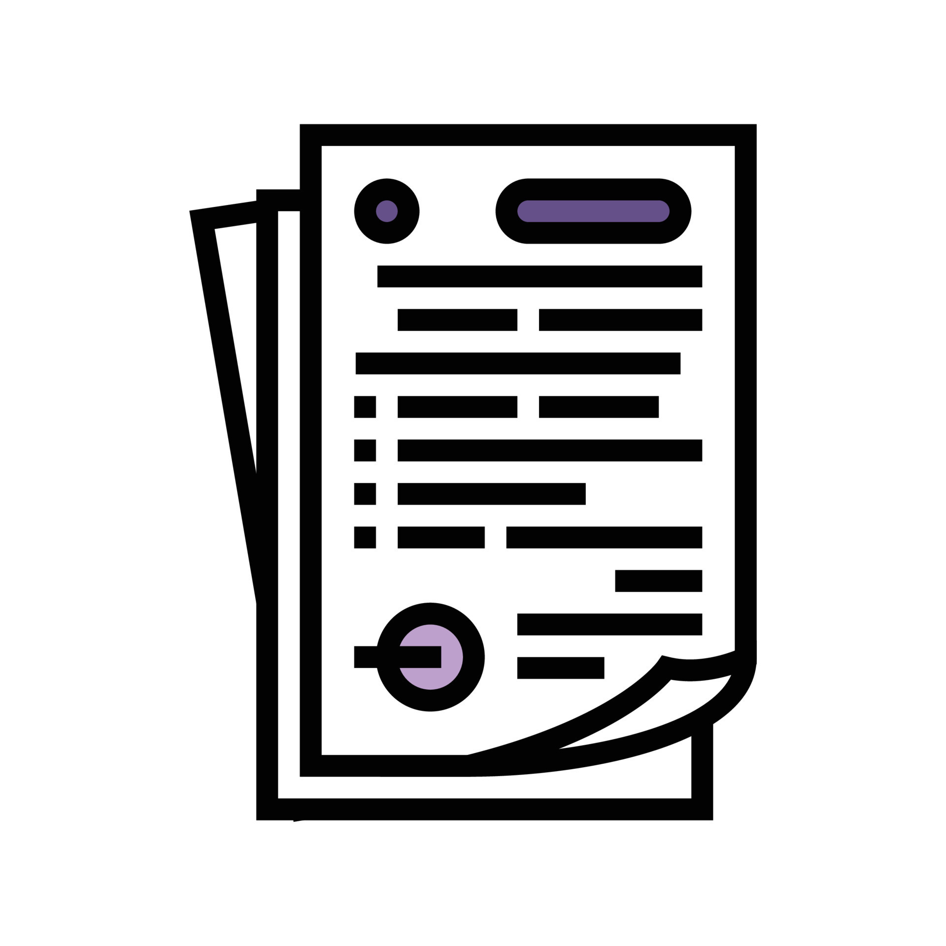 Paperwork Document Color Icon Vector Illustration 21236029 Vector Art