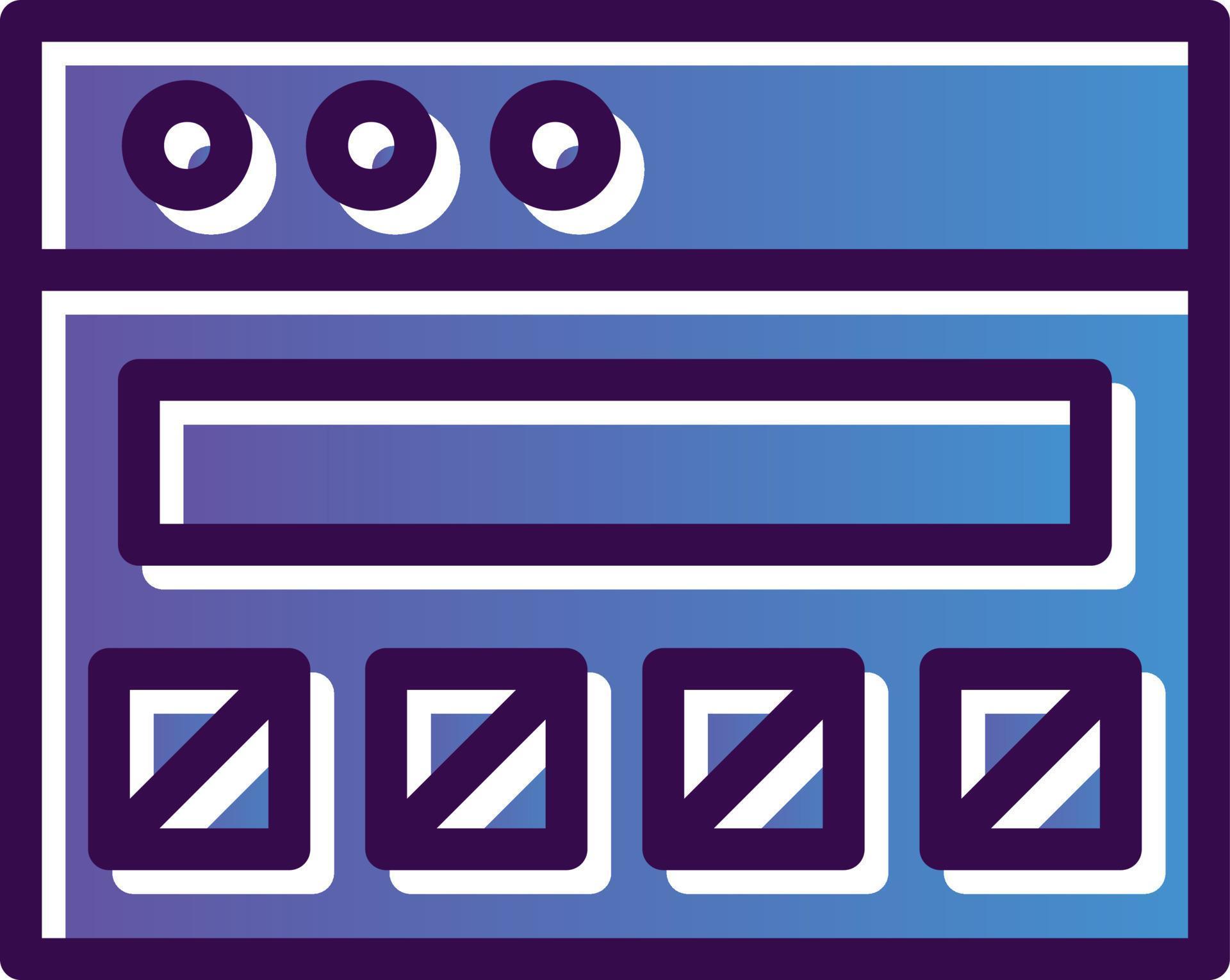 Ui Wireframe Vector Icon Design 21236682 Vector Art At Vecteezy