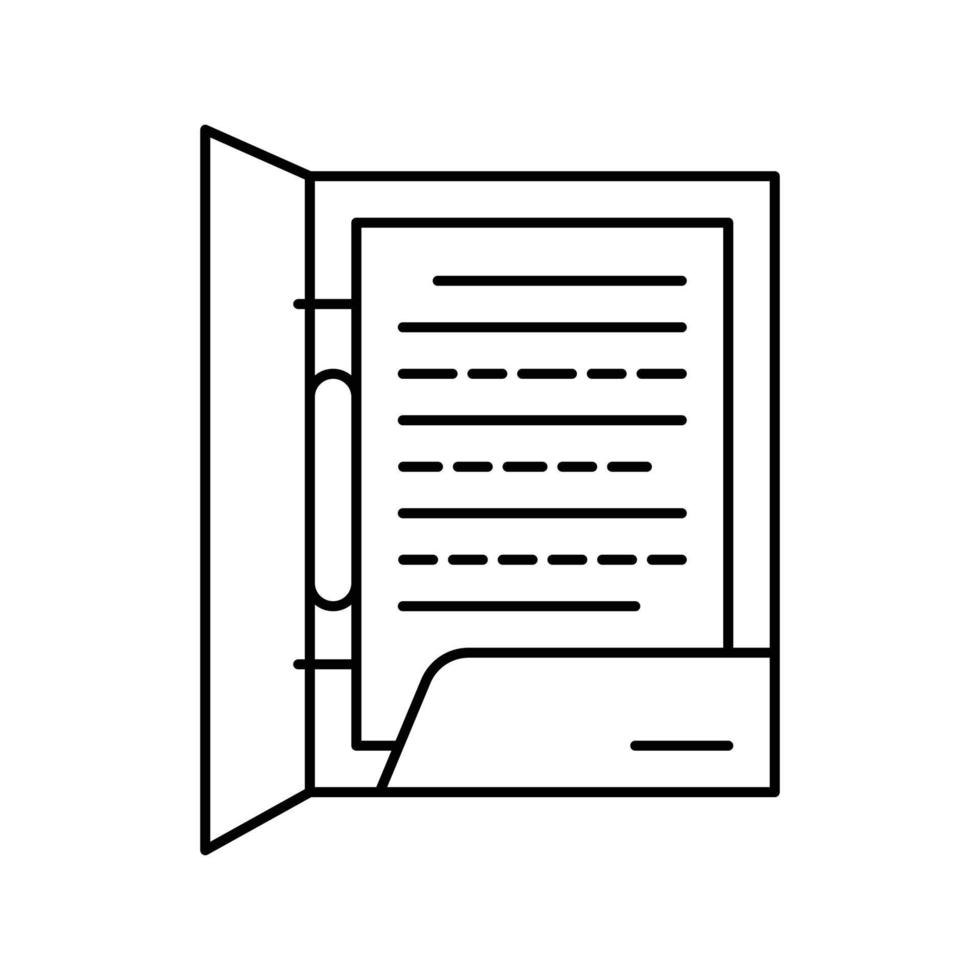 Office Document File Line Icon Vector Illustration 21237098 Vector Art