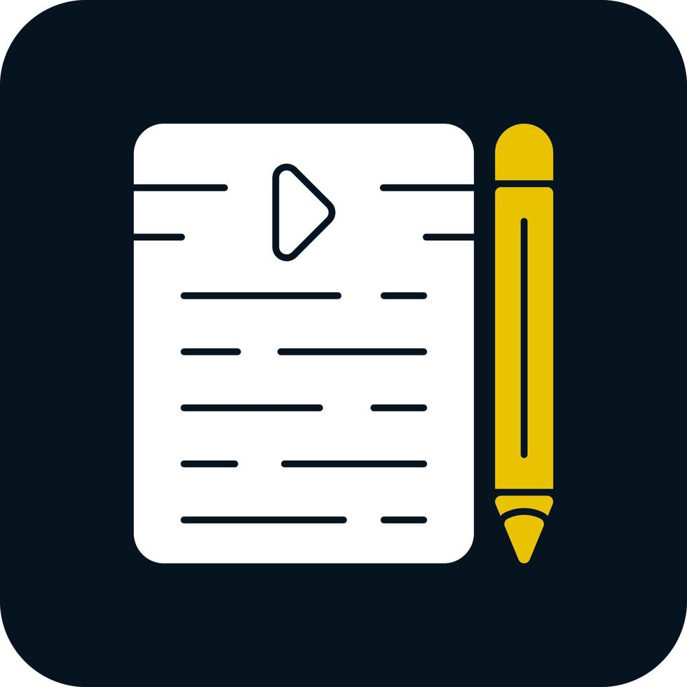 Script Writing Vector Icon Design 21241182 Vector Art At Vecteezy