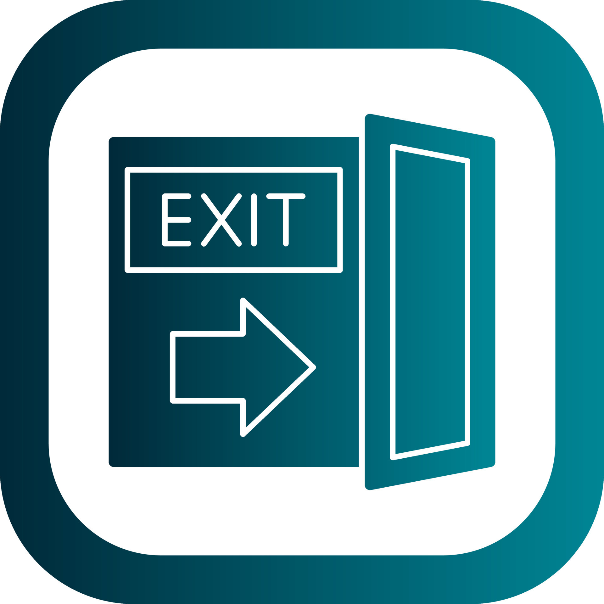 Exit Vector Icon Design 21241597 Vector Art at Vecteezy