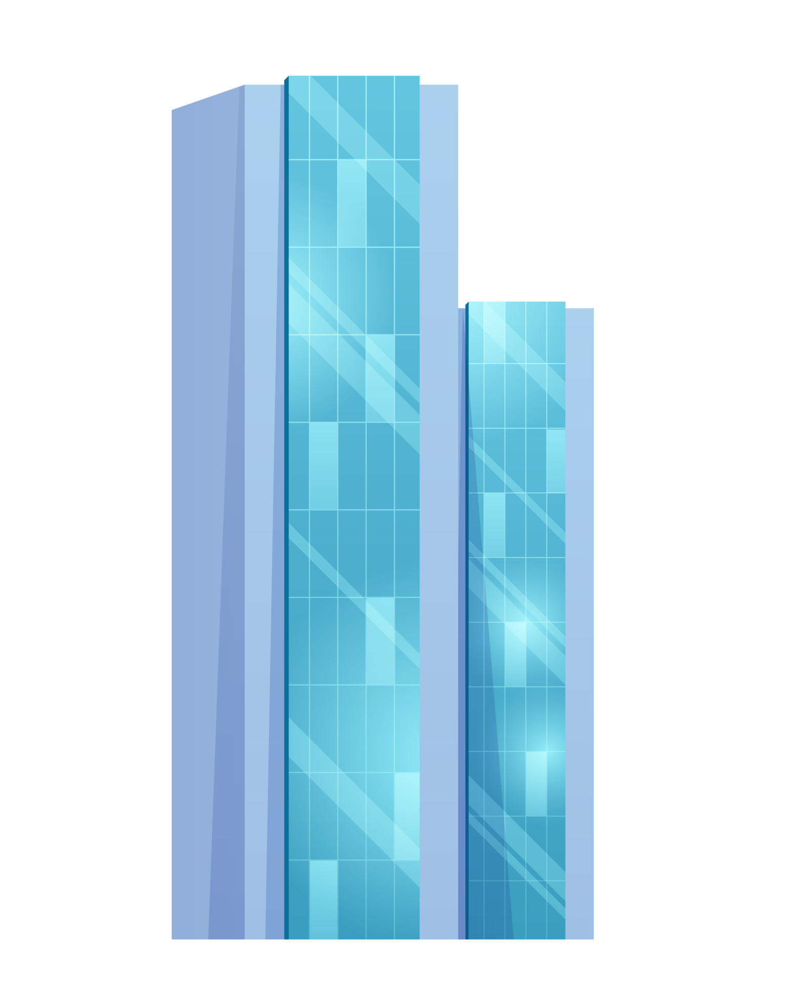 Futuristic Towers and buildings in modern style 21244149 PNG
