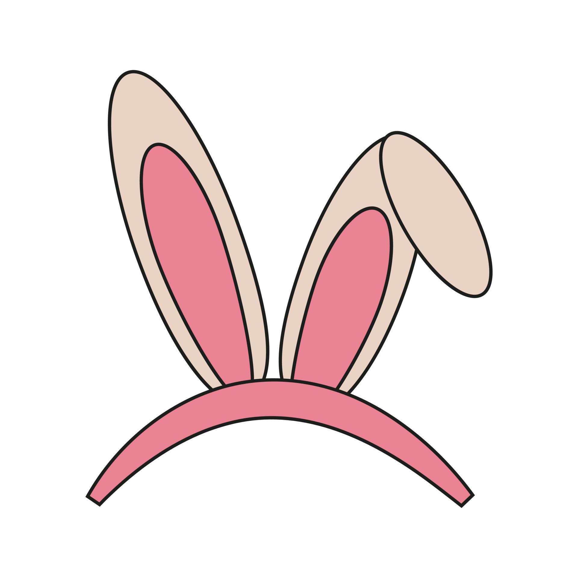 abbit easter ears 21248868 Vector Art at Vecteezy