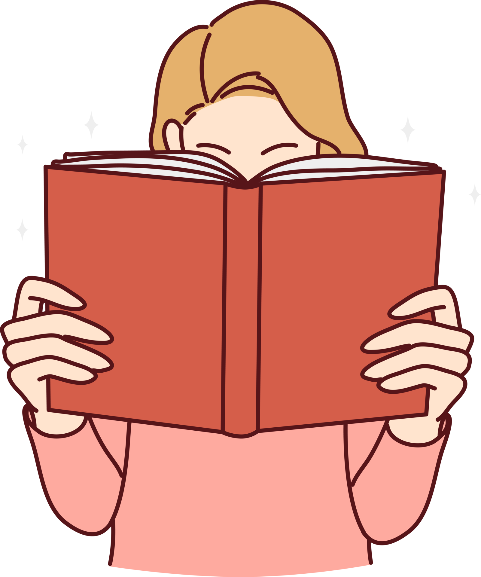 Young Woman Enjoy Reading Book 21249017 Png