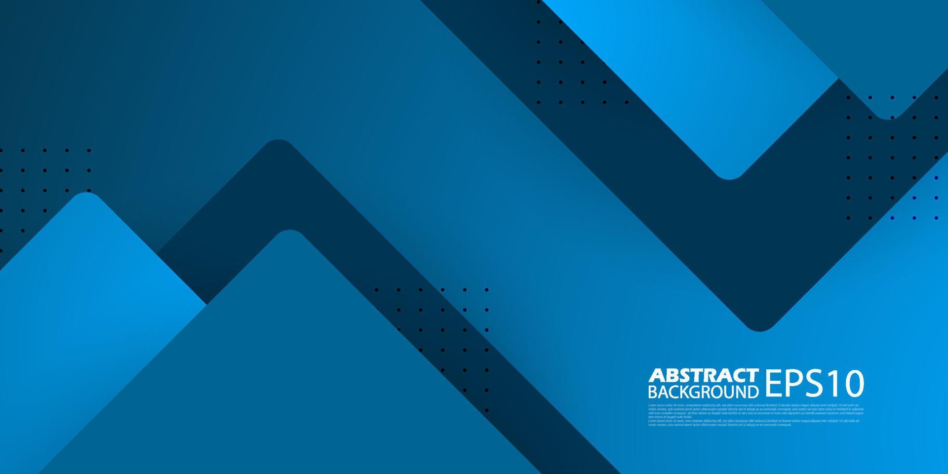 Abstract Dark Blue Papercut Background Template Vector With Triangle Overlap Pattern Dark Blue