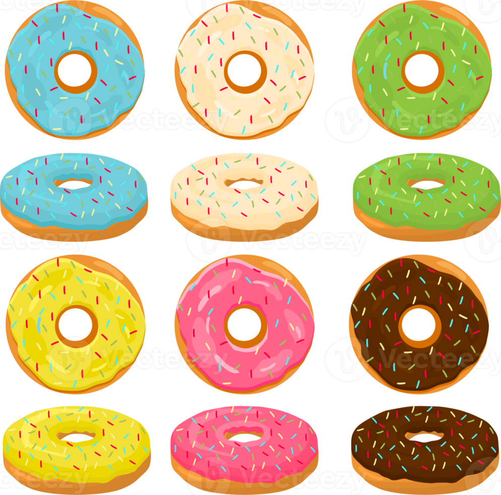 Various Sweet Tasty Donut 21252935 Png