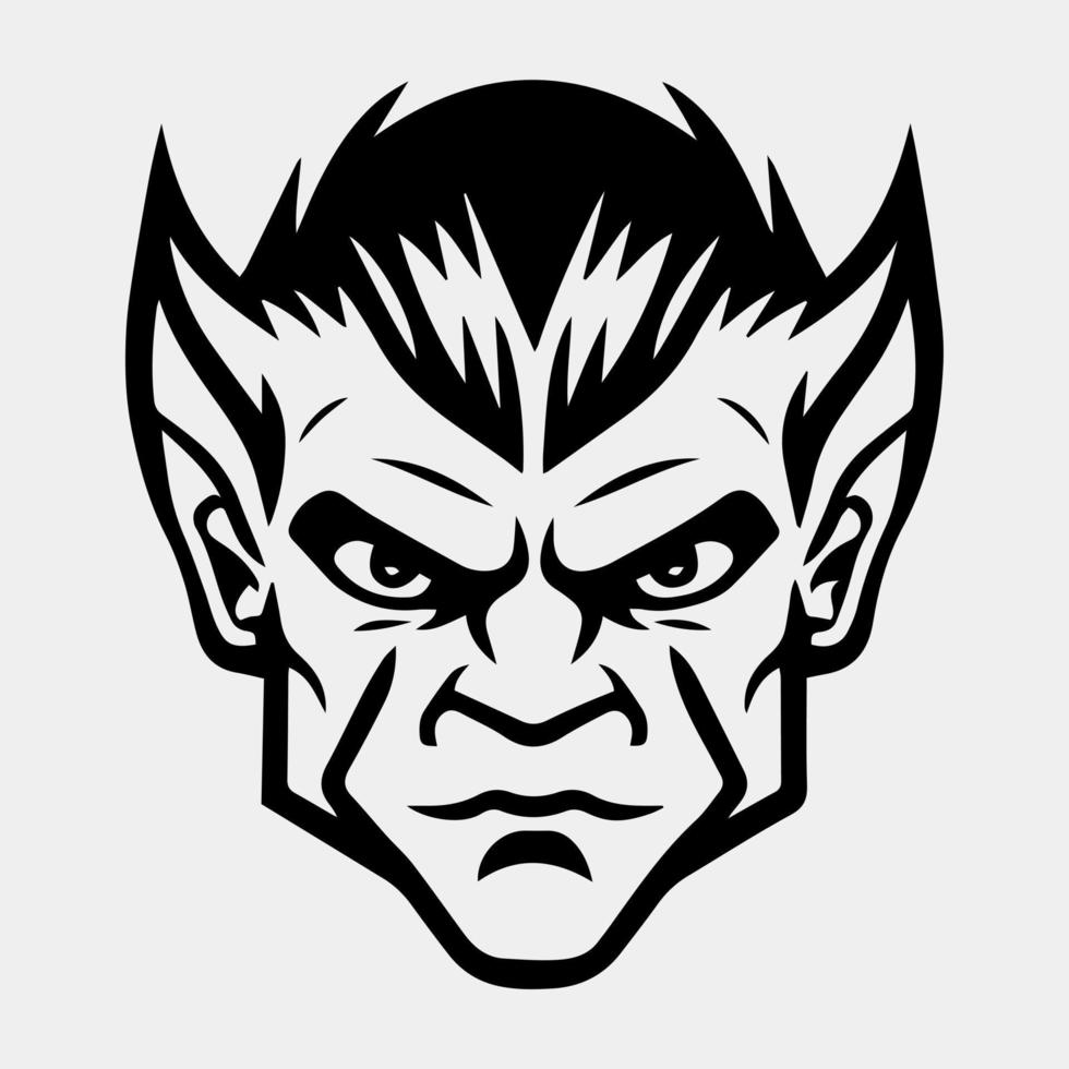 Face Of A Vampire Person 21253240 Vector Art At Vecteezy