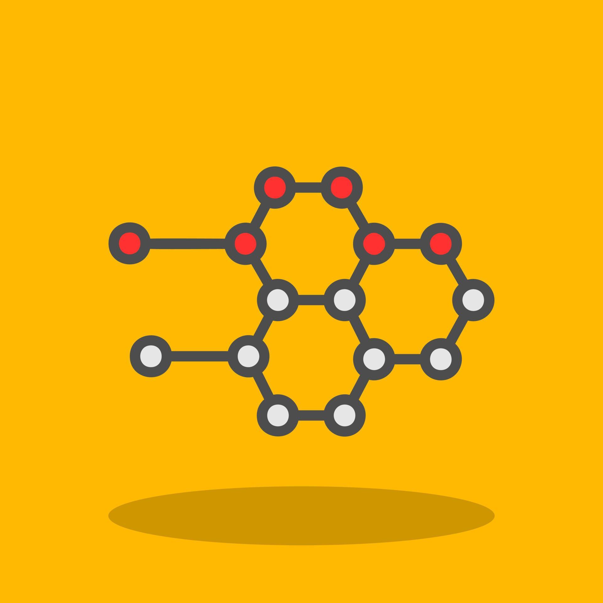 Molecular Structure Vector Icon Design 21258729 Vector Art At Vecteezy