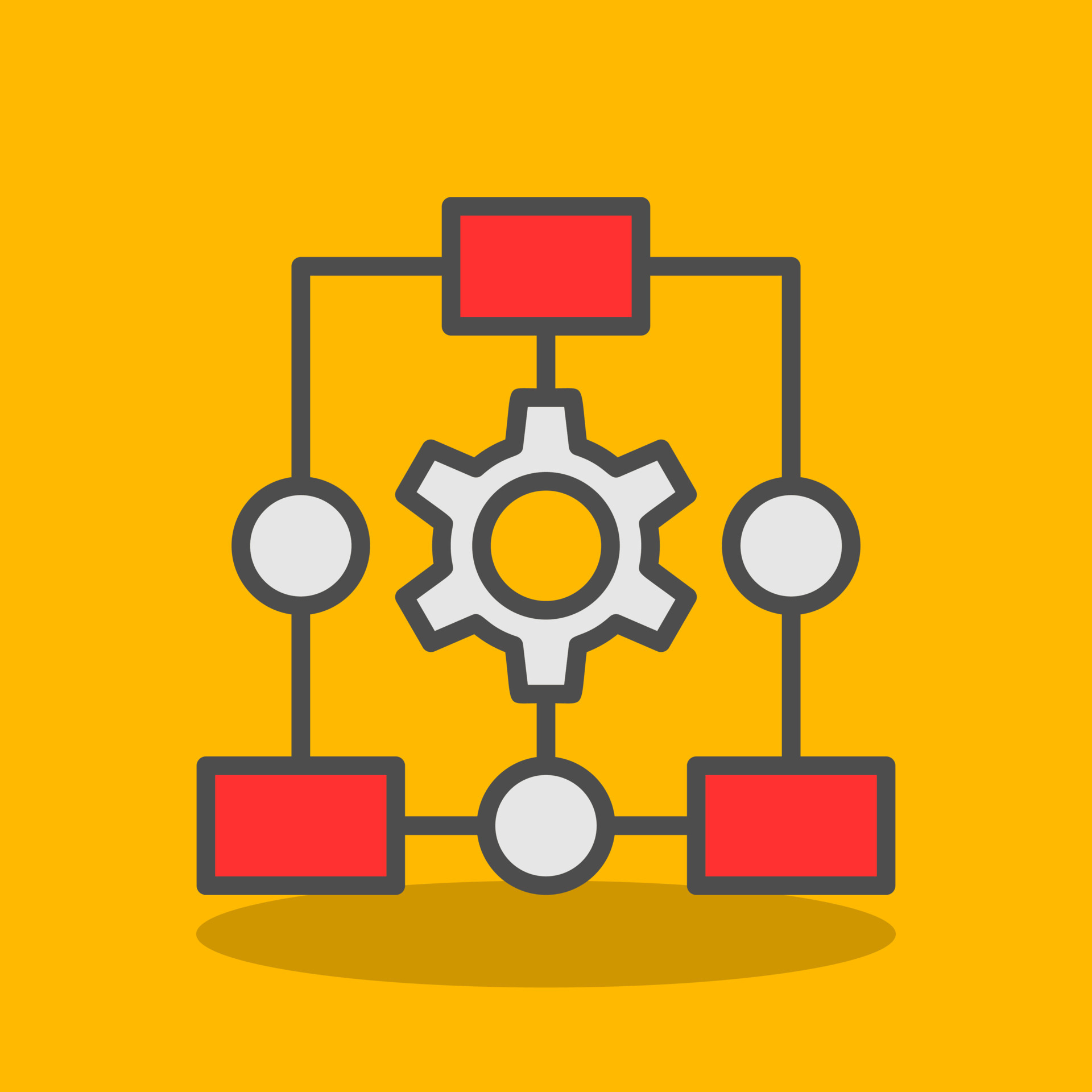 Workflow Process Vector Icon Design 21259476 Vector Art At Vecteezy