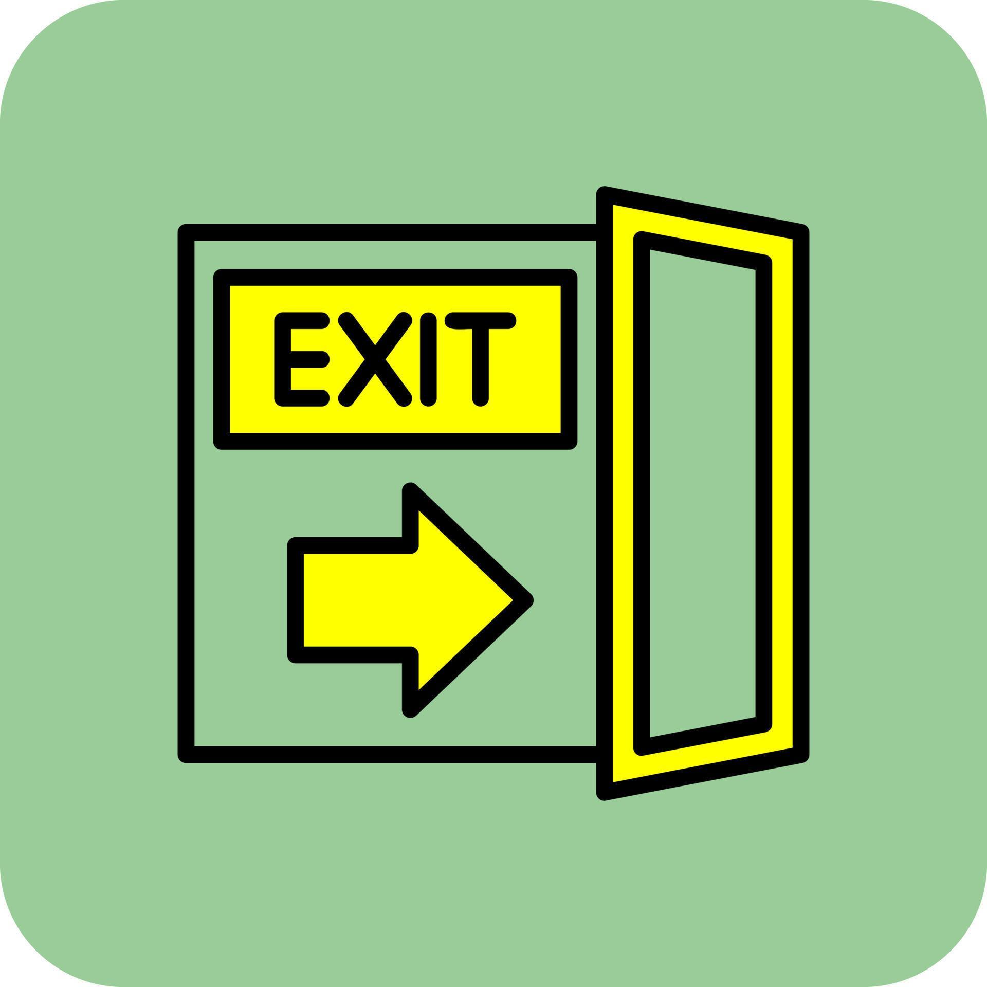 Exit Vector Icon Design 21261629 Vector Art at Vecteezy