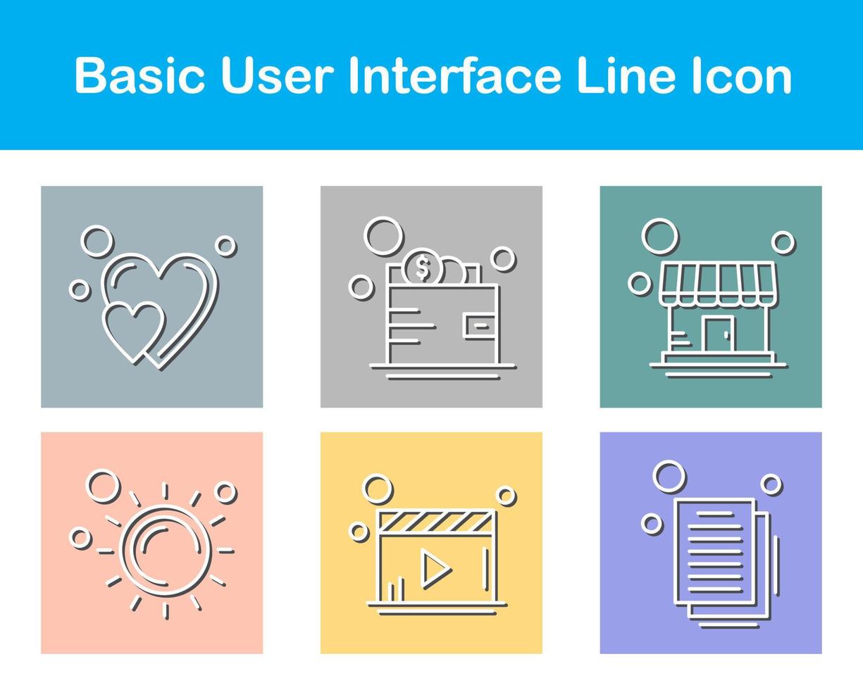 Basic User Interface Vector Icon Set 21264803 Vector Art at Vecteezy