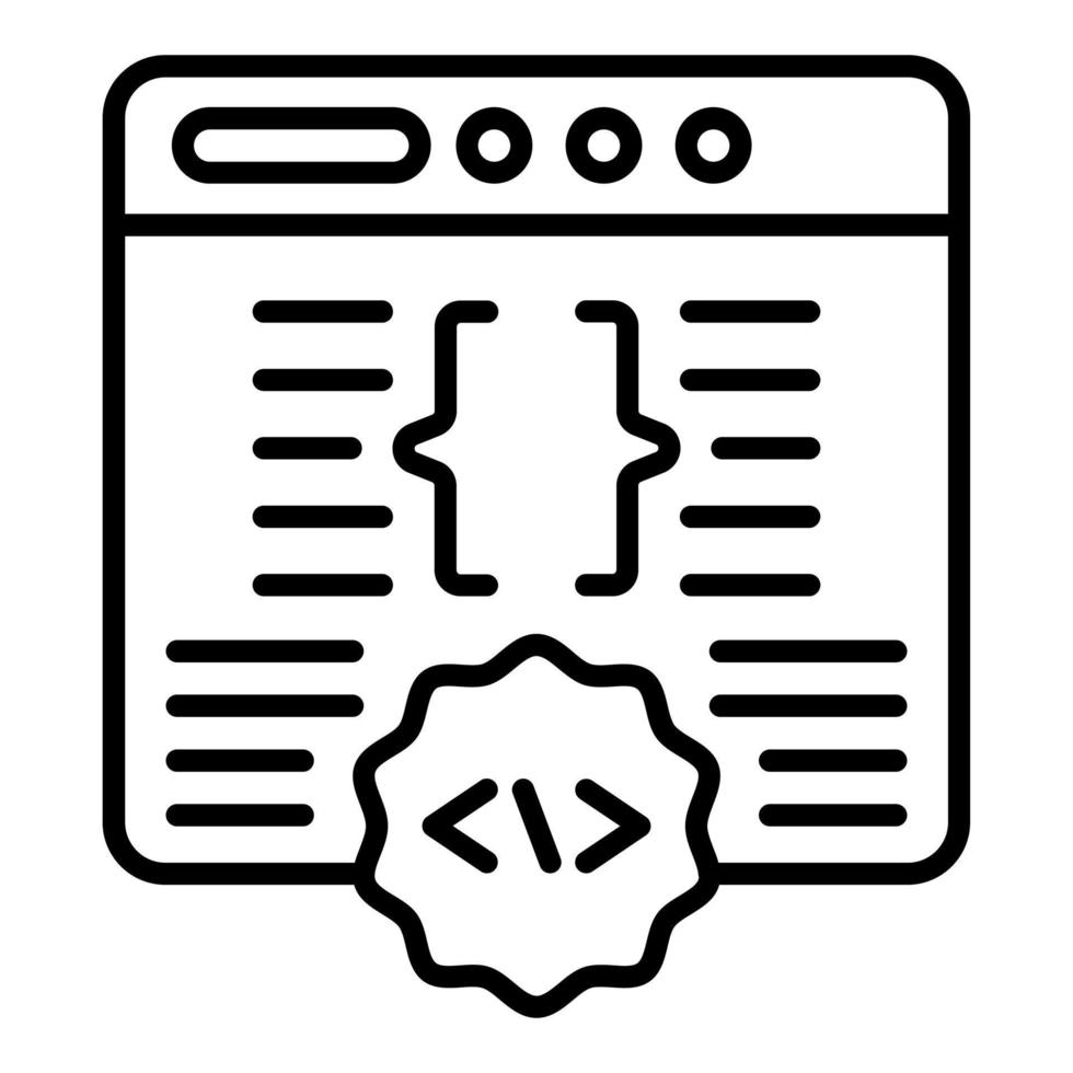 Code Free Development Icon Style 21265008 Vector Art at Vecteezy