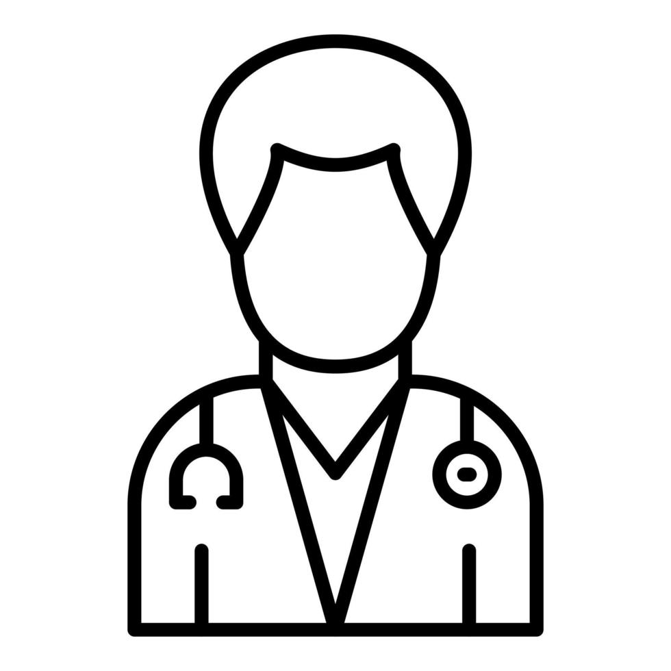 Medical Doctor Male Icon Style 21265409 Vector Art At Vecteezy