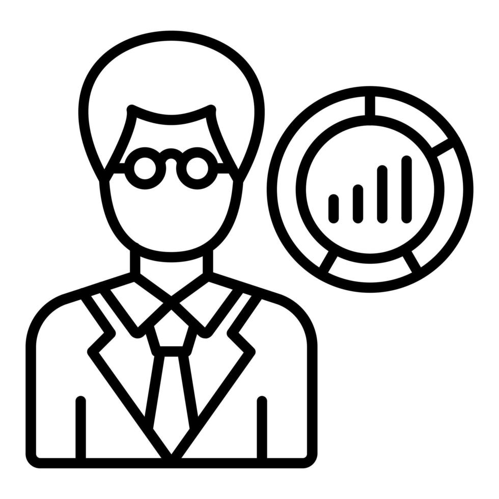 Data Scientist Male Icon Style 21265530 Vector Art at Vecteezy