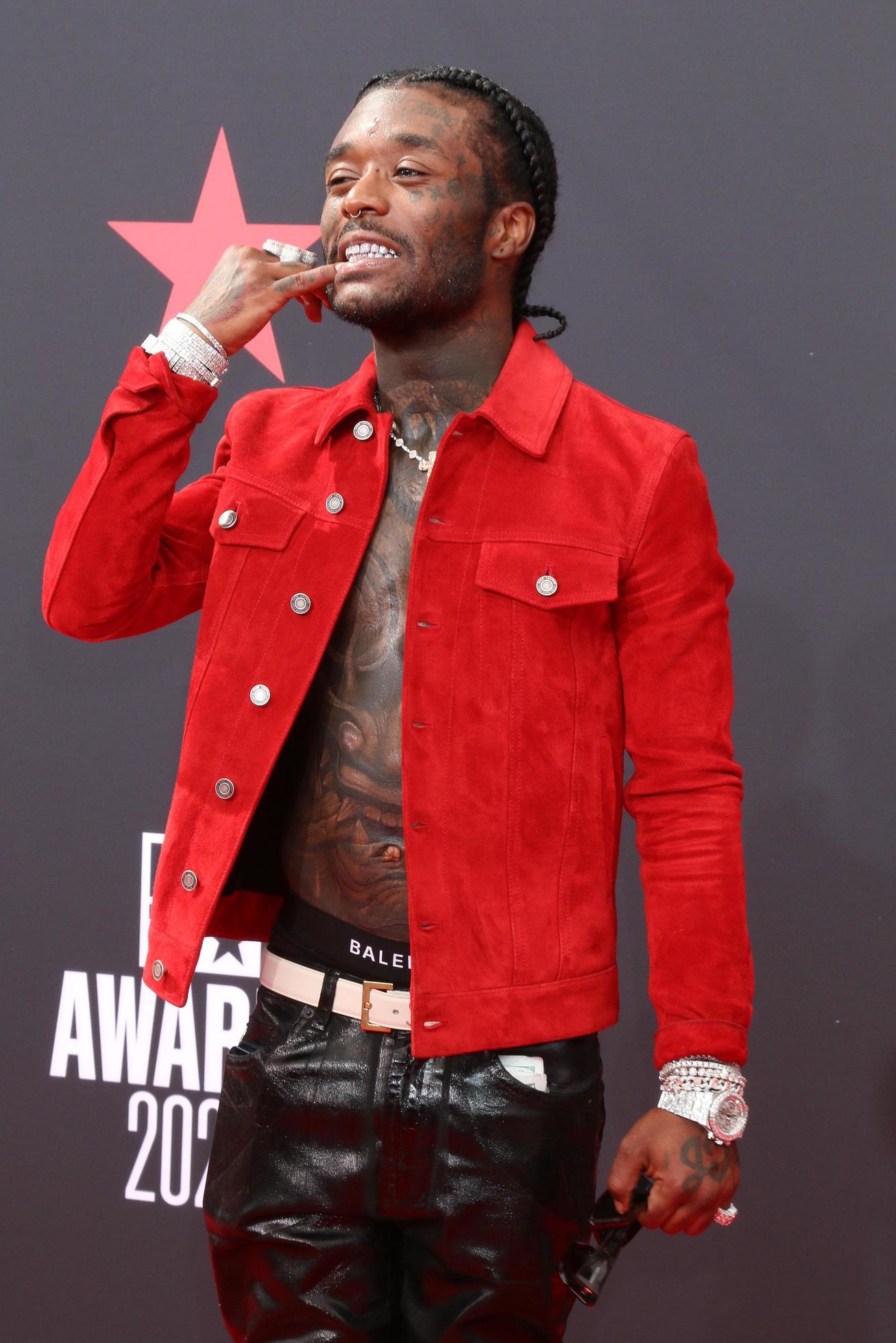 LOS ANGELES JUN 26 Lil Uzi Vert at the 2022 BET Awards at Microsoft Theater on June 26 2022 in ...