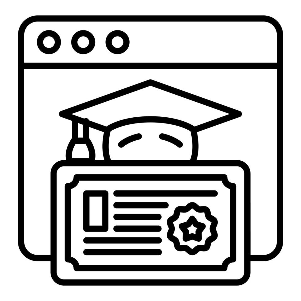 curso icono estilo 21269458 Vector en Vecteezy