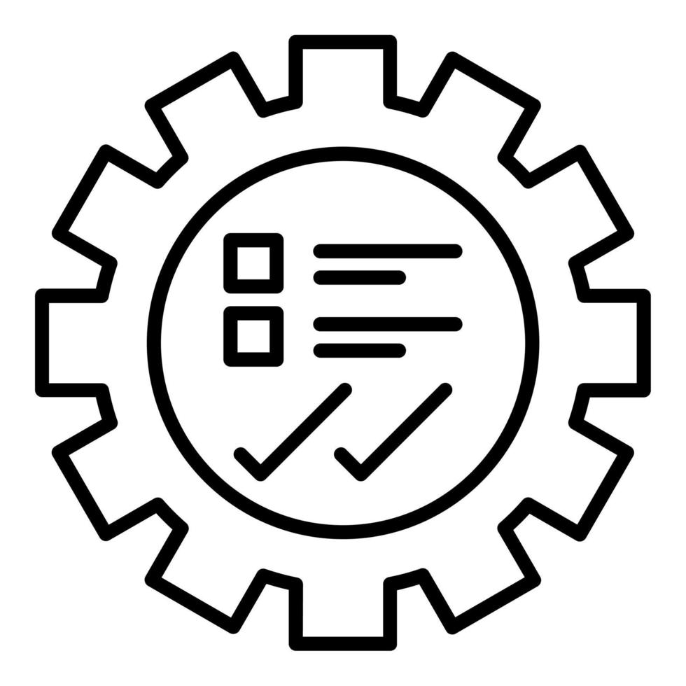 Gear Testing Icon Style 21270034 Vector Art at Vecteezy