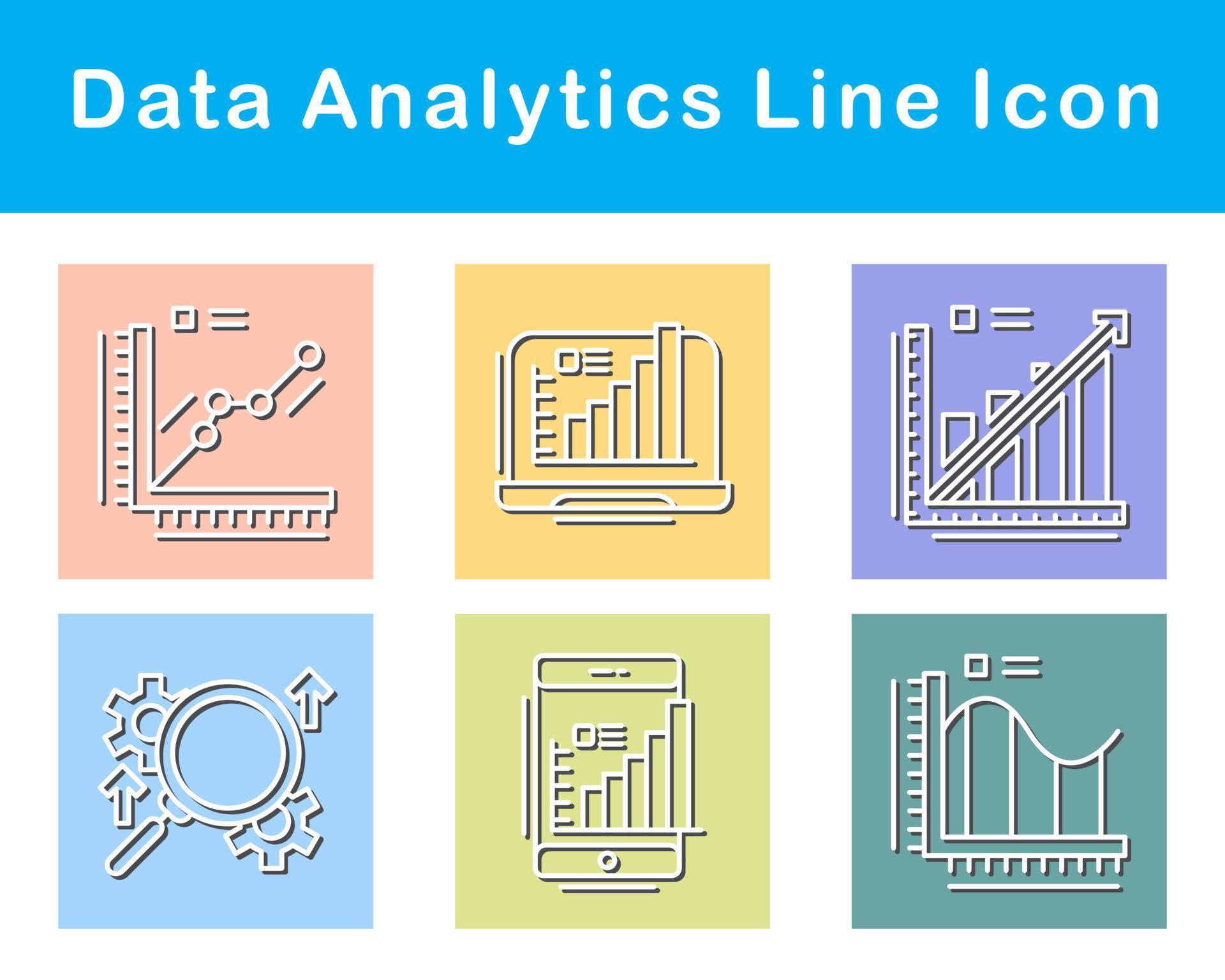 Data Analytics Vector Icon Set 21272334 Vector Art at Vecteezy