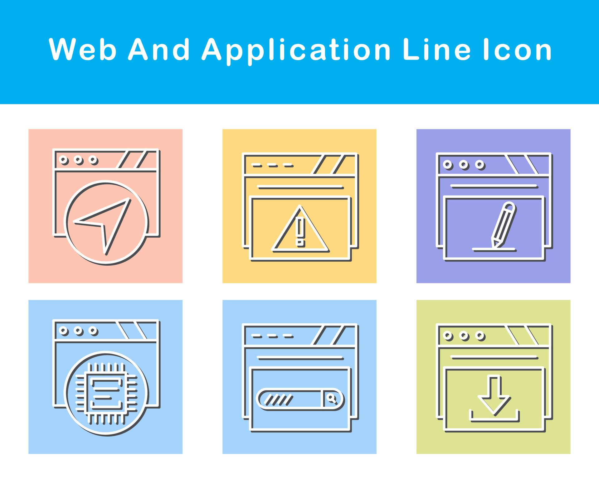 Web And Application Vector Icon Set 21272927 Vector Art at Vecteezy