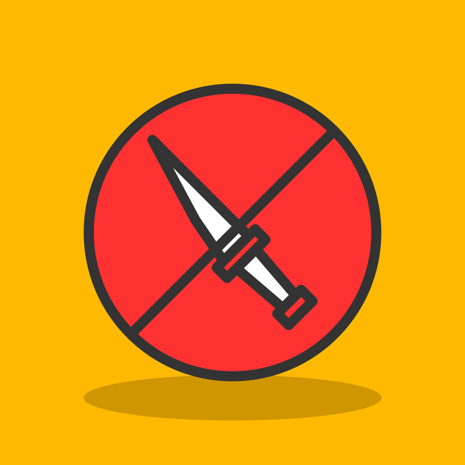 No Weapons Vector Icon Design 21273664 Vector Art at Vecteezy