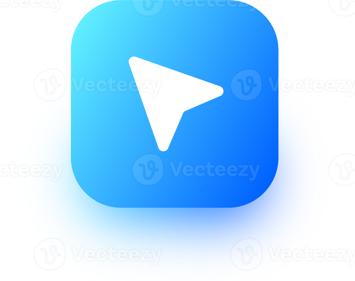 Sent Message Icon In Square Gradient Colors Navigation Signs