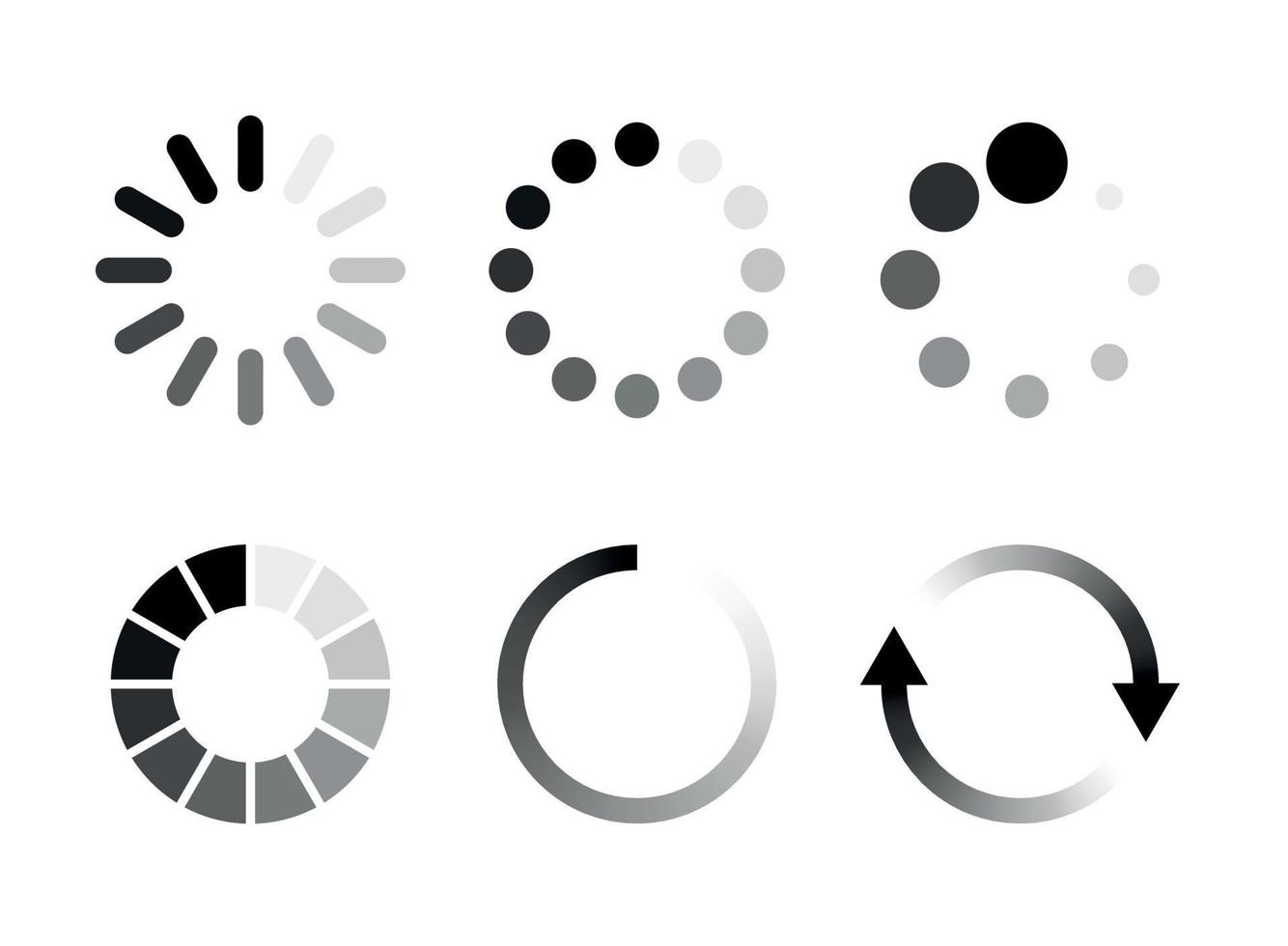 cargando bar icono en plano estilo. Progreso indicador vector ... cargando bar icono en plano estilo. Progreso indicador vector ...