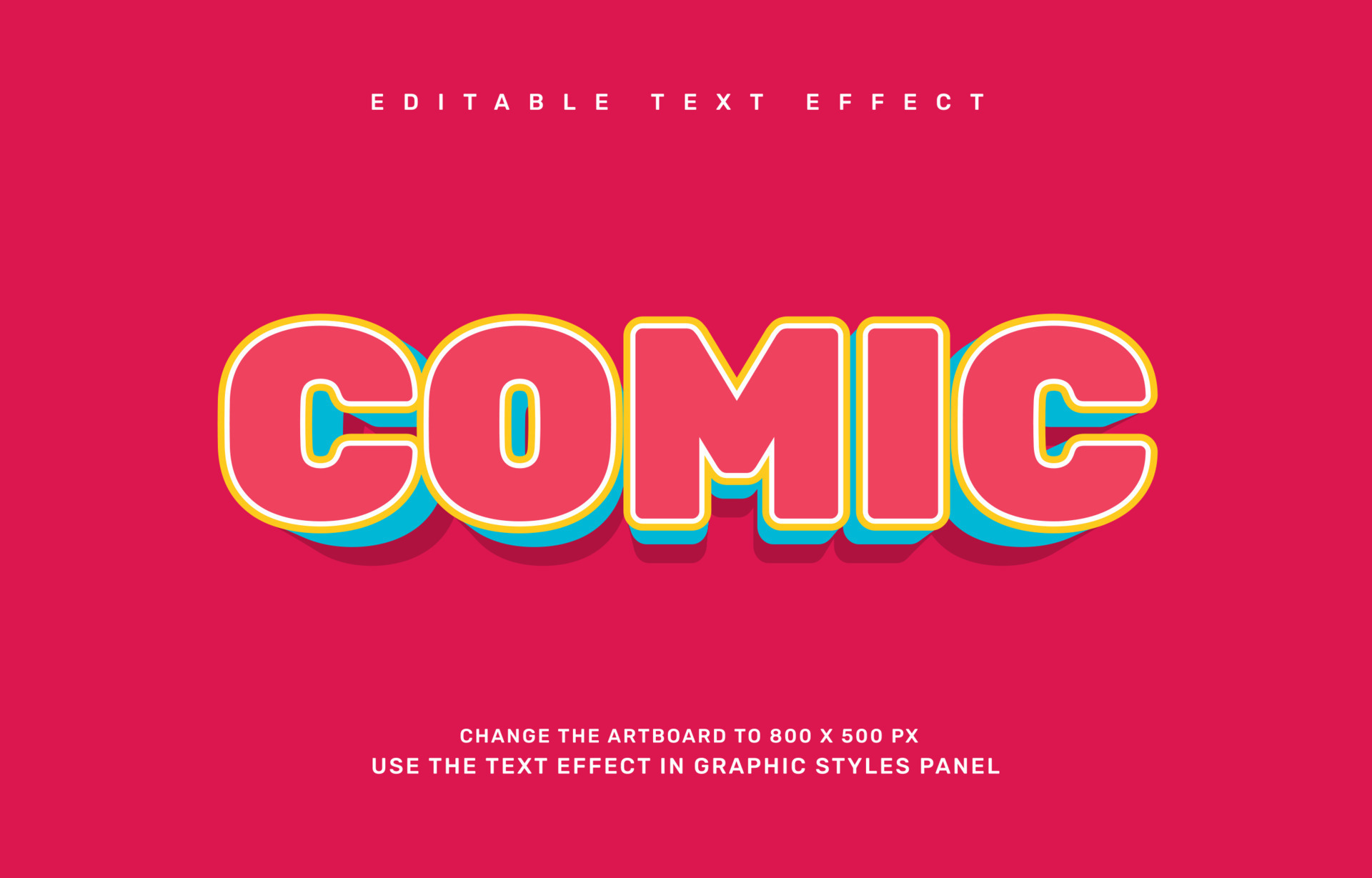 Comic editable text effect template 21282582 Vector Art at Vecteezy