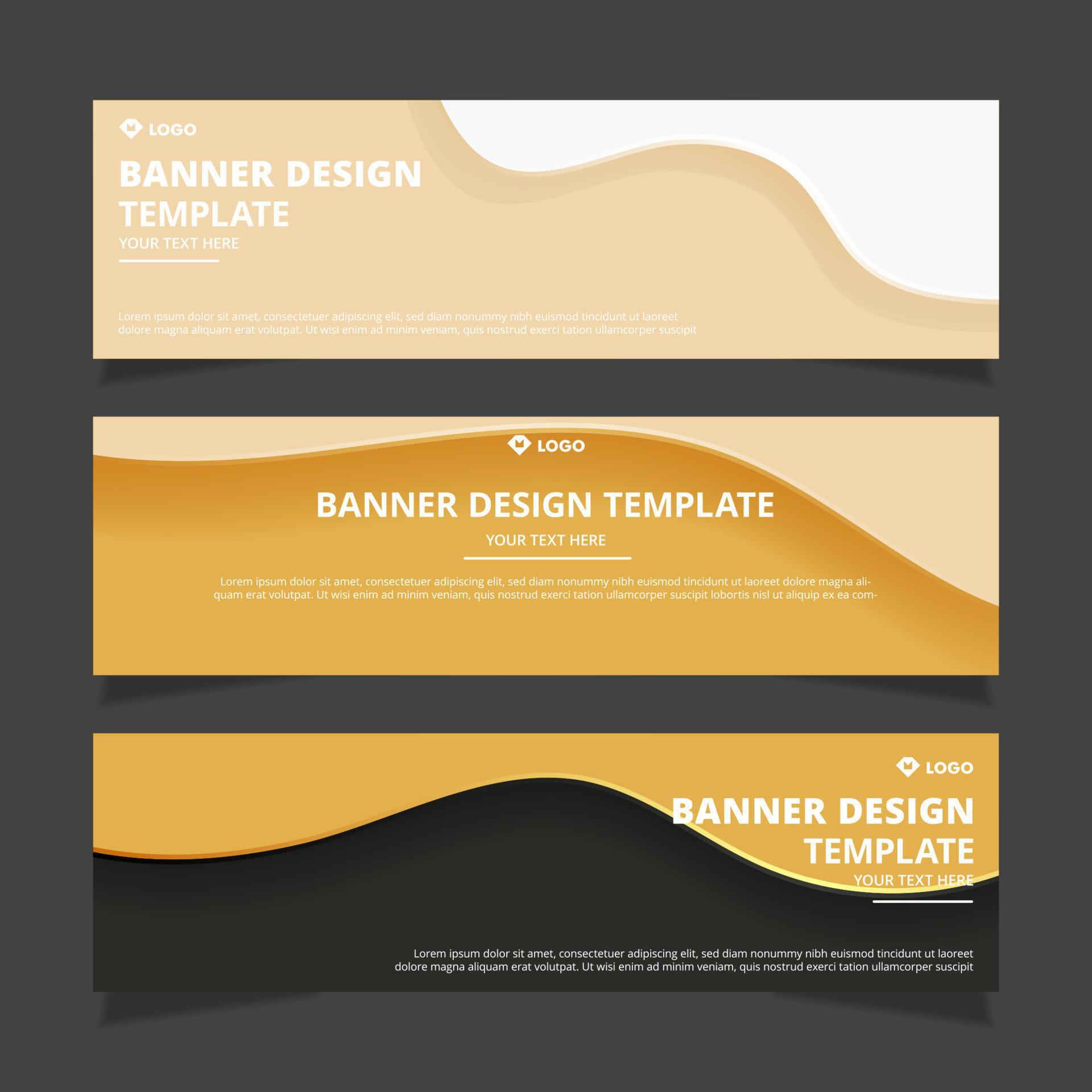 Set of modern abstract vector banners design. Template ready for use in ...
