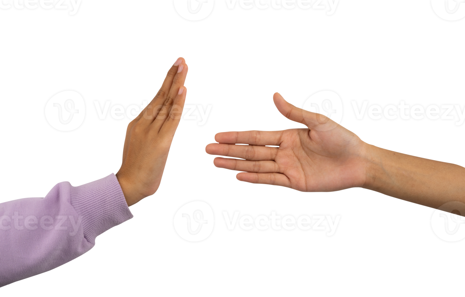 Dont Want To Make Peace Hands Gesture Isolated 21285494 Png