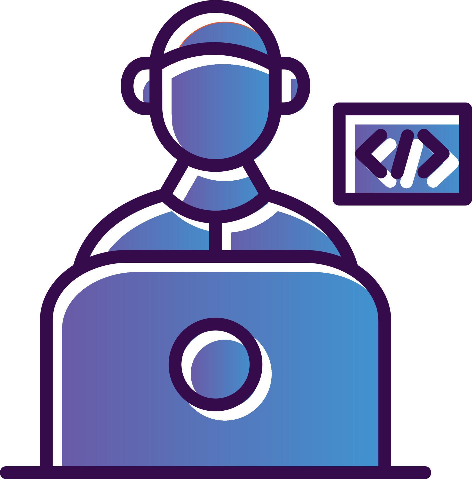 Programmer Vector Icon Design 21288063 Vector Art at Vecteezy