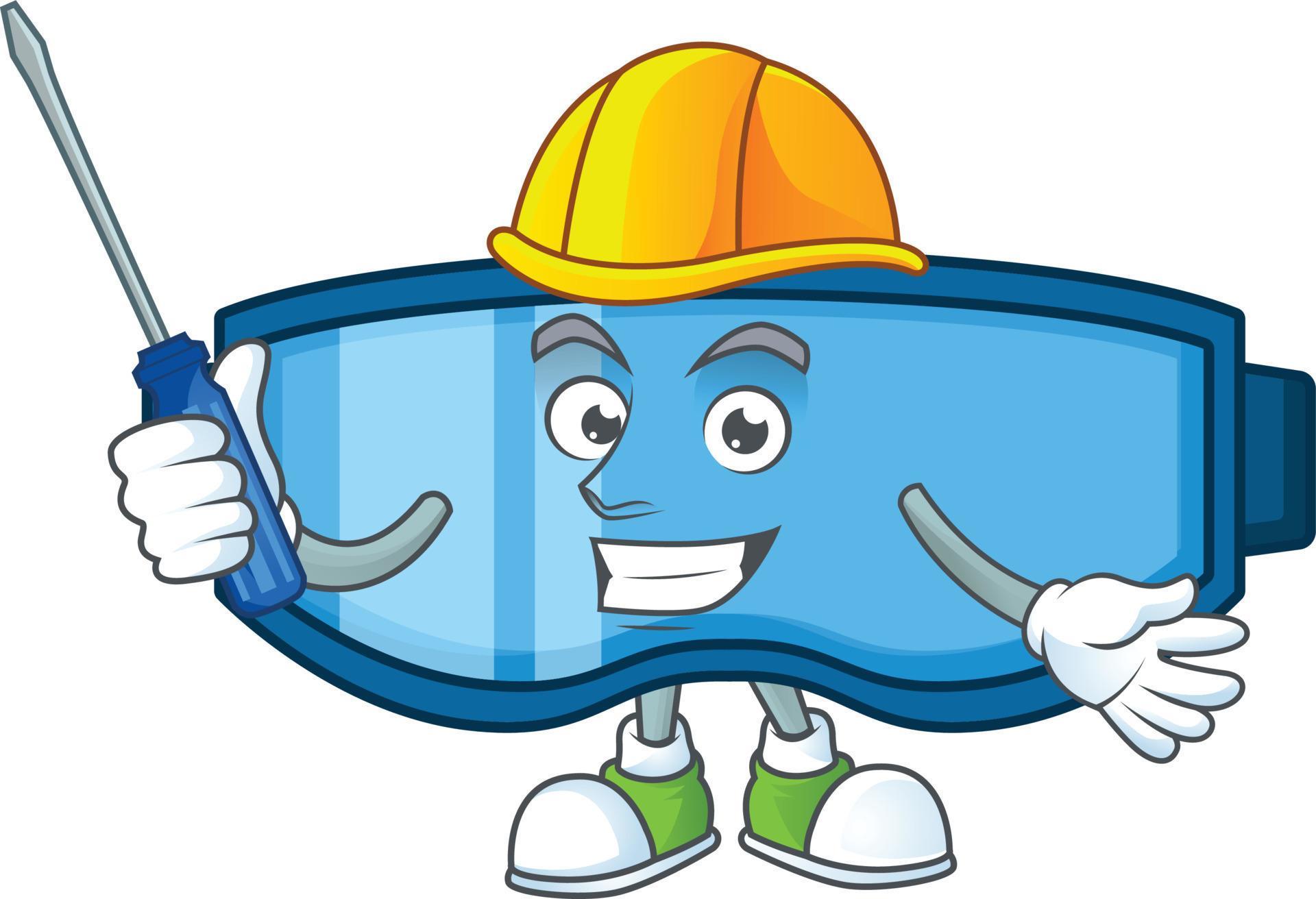 Safety Glasses Cartoon Character 21289768 Vector Art At Vecteezy