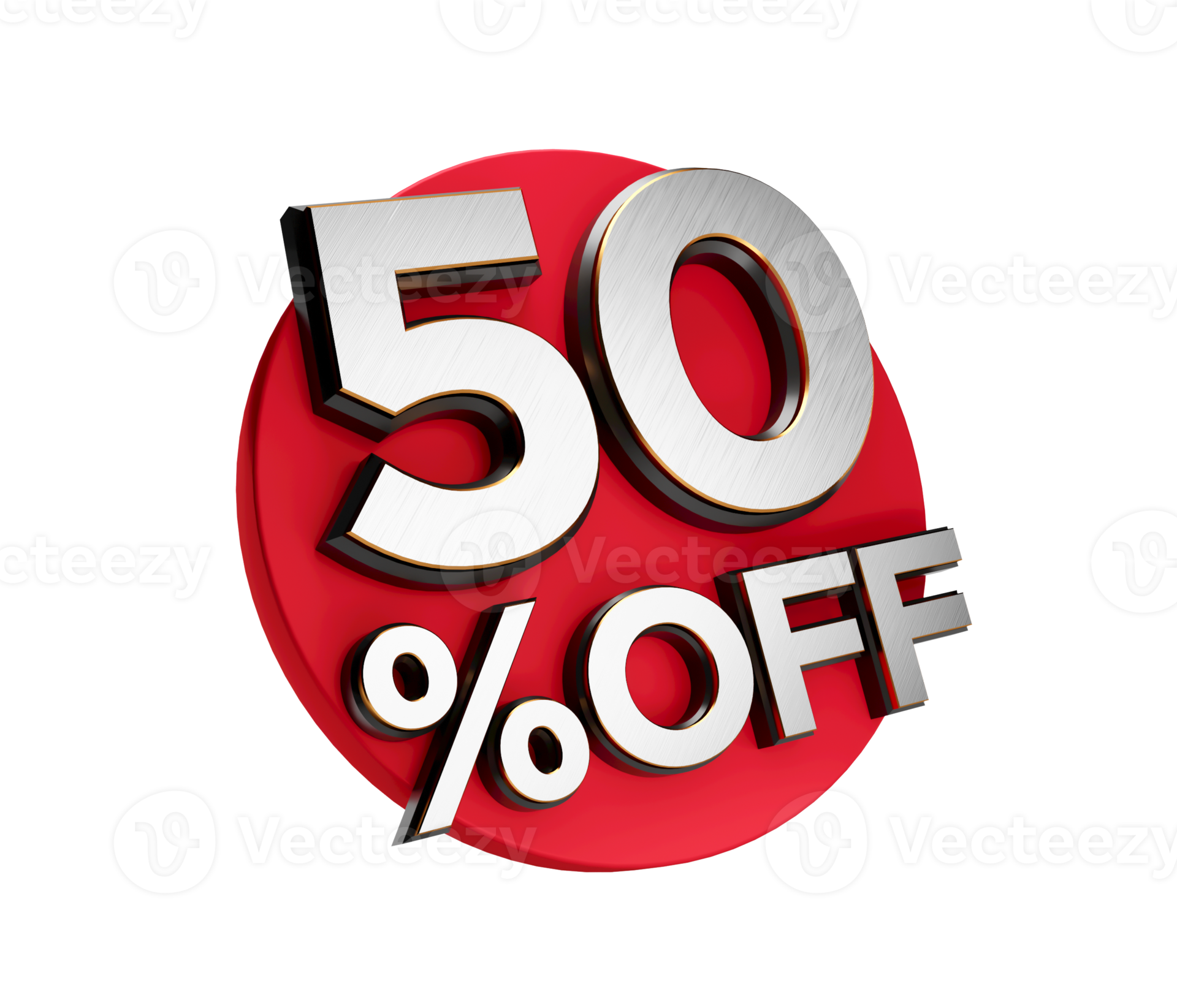 50 Percent off 3d Sign on White Special Offer 50 Discount Tag flash, Sale Up to Fifty Percent ...