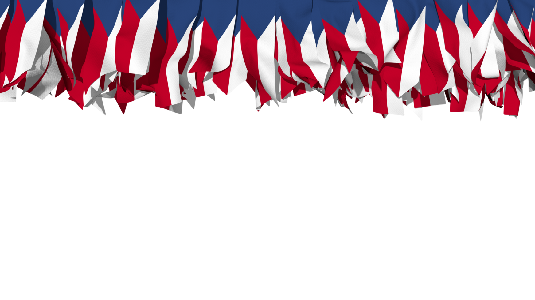 Czechoslovakia Flag Different Shapes of Cloth Stripe Hanging From Top ...