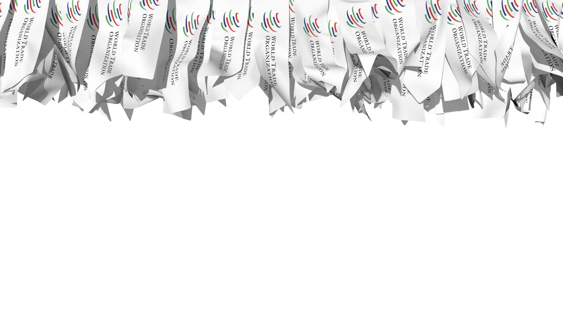 World Trade Organization, WTO Flag Different Shapes of Cloth Stripe ... World Trade Organization, WTO Flag Different Shapes of Cloth Stripe ...